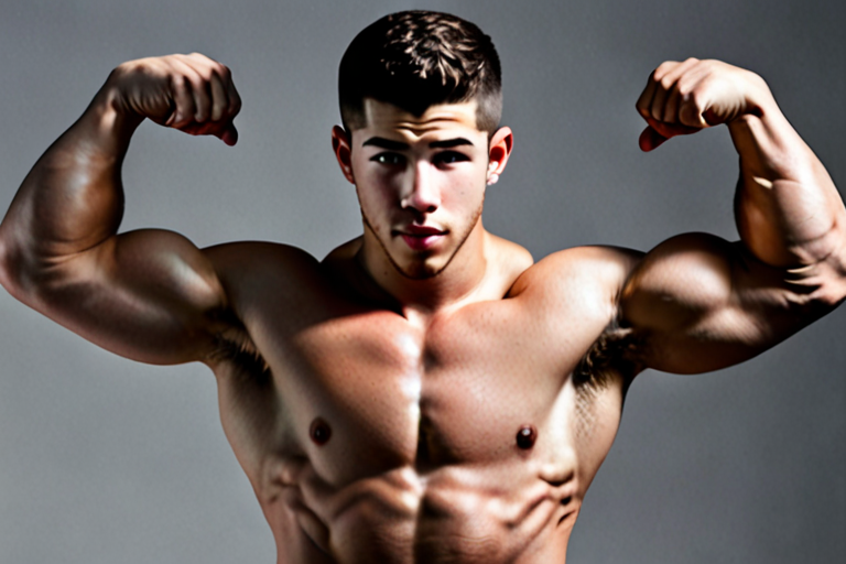 nick jonas muscle growth