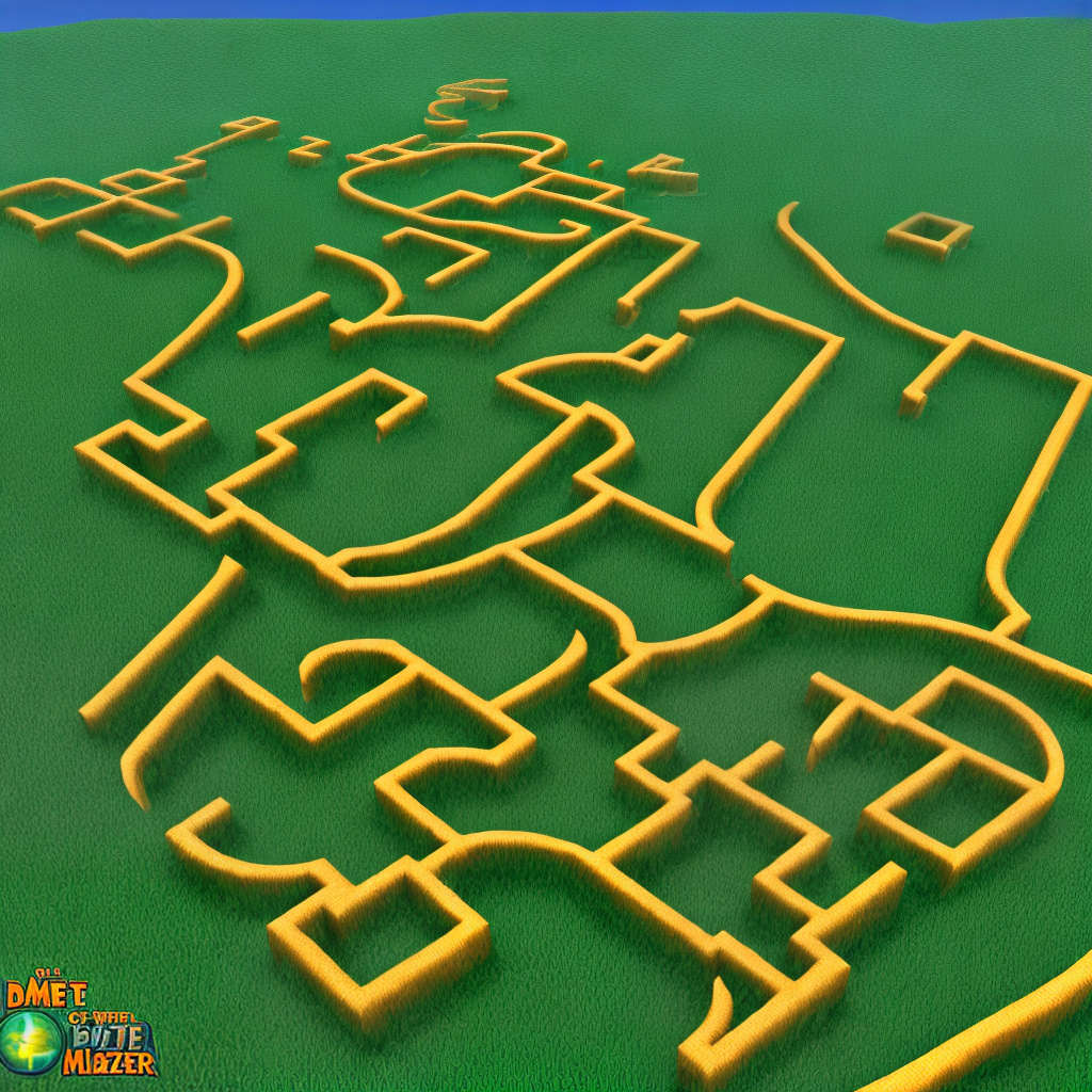 create create a maze image for a game style maze