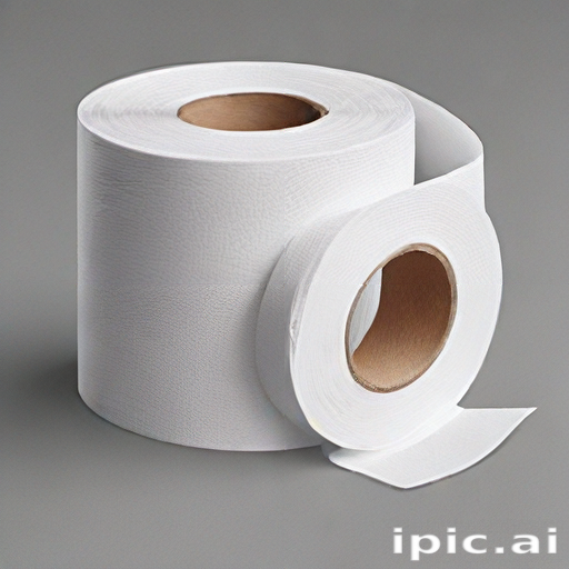 A Roll of White Paper with a Smooth Surface for Various Uses.