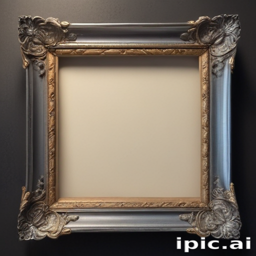 Elegant Decorative Picture Frame Ready for a Beautiful Artwork Display
