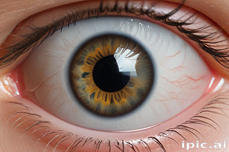 Close-Up View of a Realistic Human Eye with Intricate Details and ...