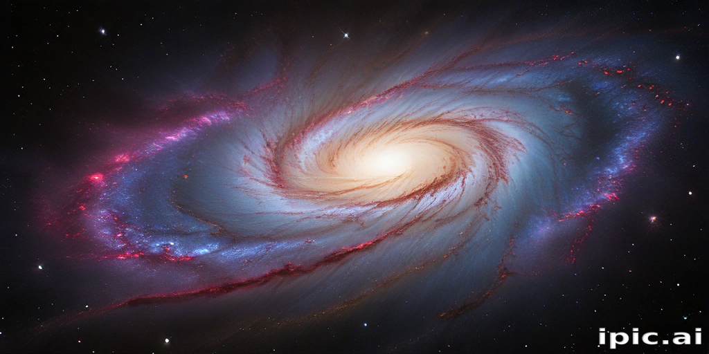 Beautiful Spiral Galaxy Displaying Vibrant Colors and Stellar ...
