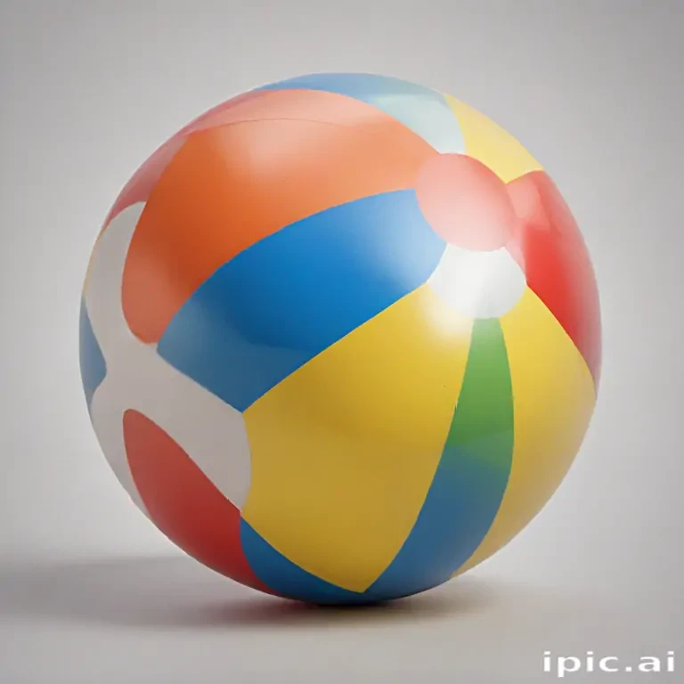 Colorful Inflatable Beach Ball Perfect for Summer Fun and Playtime ...