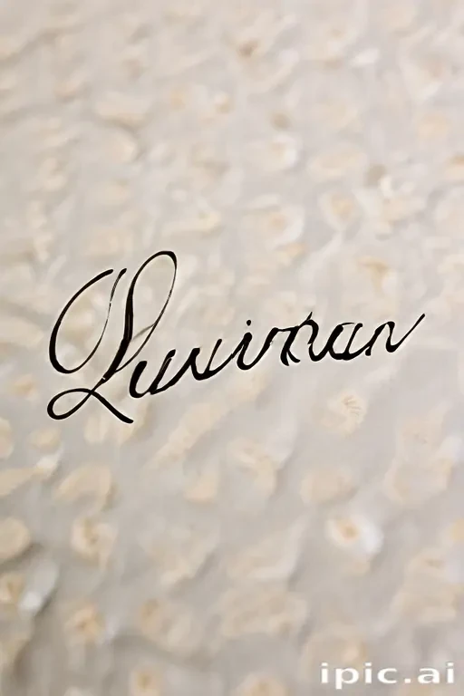 Elegant Calligraphy of the Word 'Luvivan' on a Textured Background