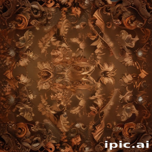 Intricate Ornamental Design Featuring Rich Textures and Earthy Tones