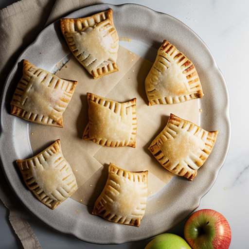 Deliciously Golden-Brown Hand Pies Arranged on a Rustic Serving Plate.