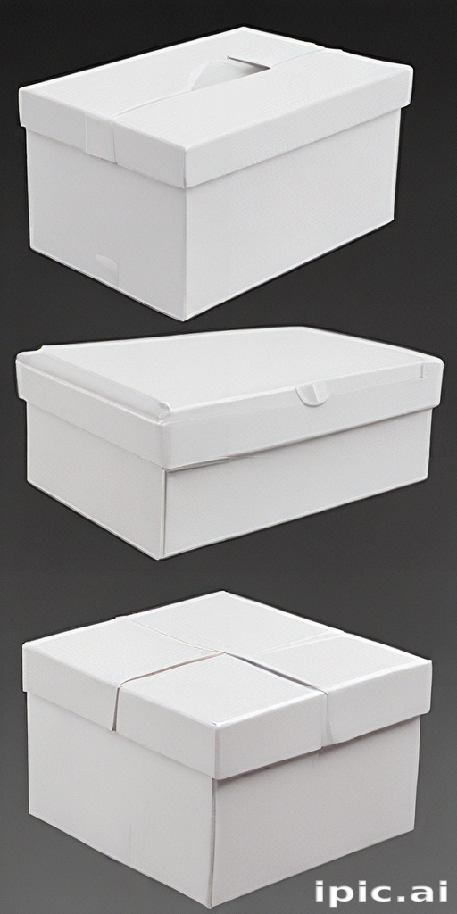 Versatile White Storage Box with Lid for Organizing Various Items ...