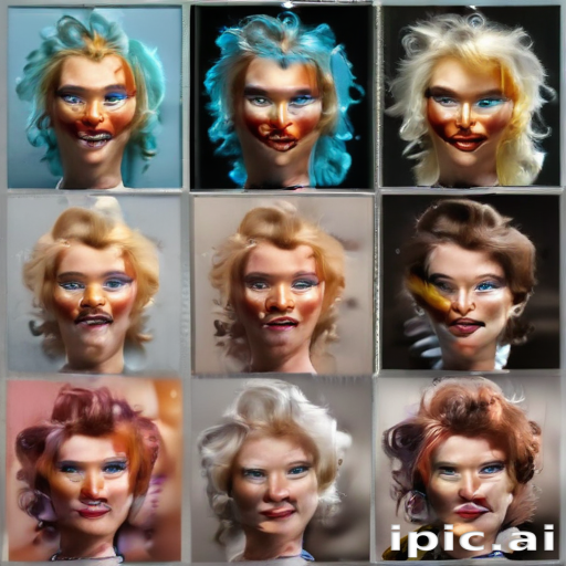 Unique Expressions and Colorful Hairstyles: A Creative Portrait Collage ...