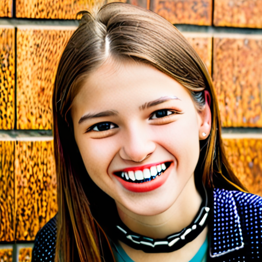 girl with braces