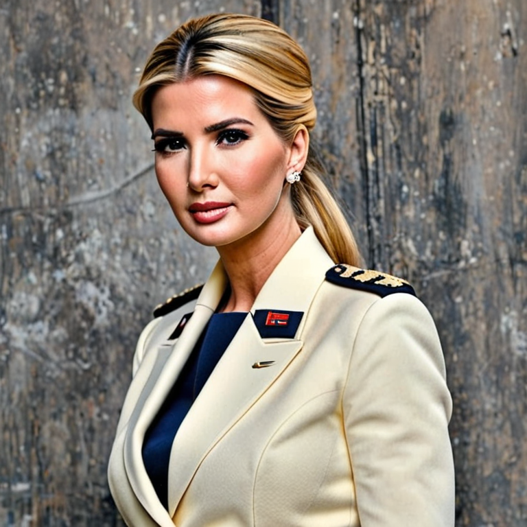 ivanka trump military dictator white uniform