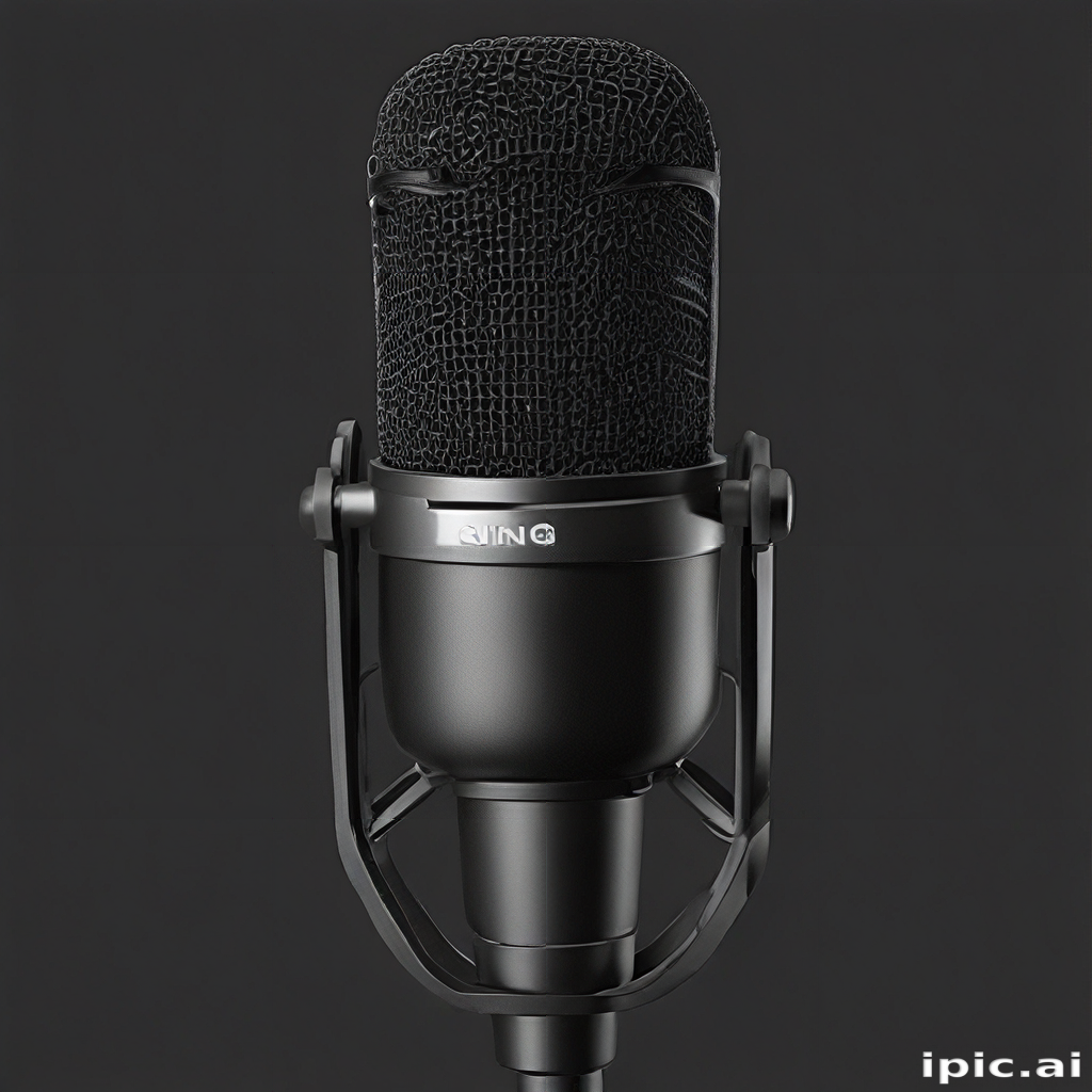 High-Quality Microphone on a Dark Background for Professional Audio ...