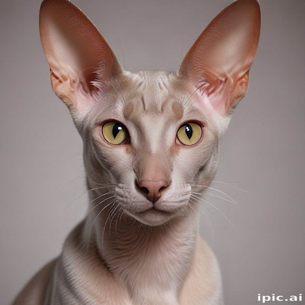 Elegant Feline Portrait of a Unique Cat with Striking Features and ...