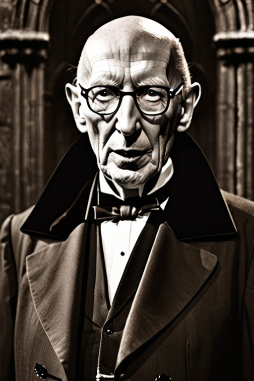 Sir Clive Sinclair as dracula