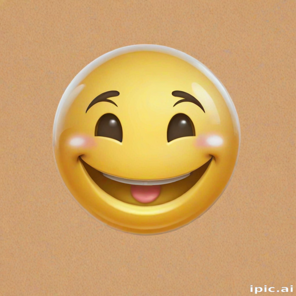 A Cheerful Smiley Face Emoji Radiating Happiness and Positive Vibes ...