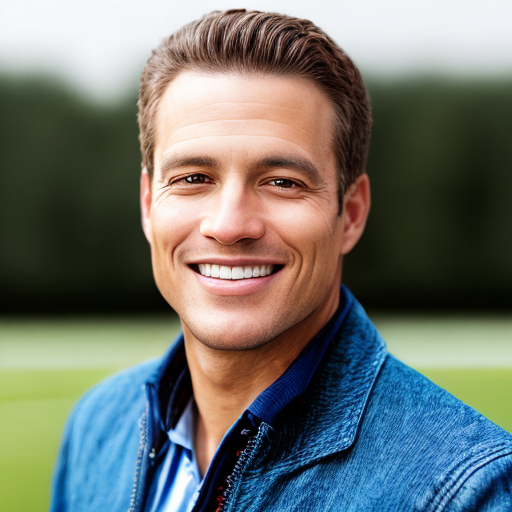 Man smiling without teeth