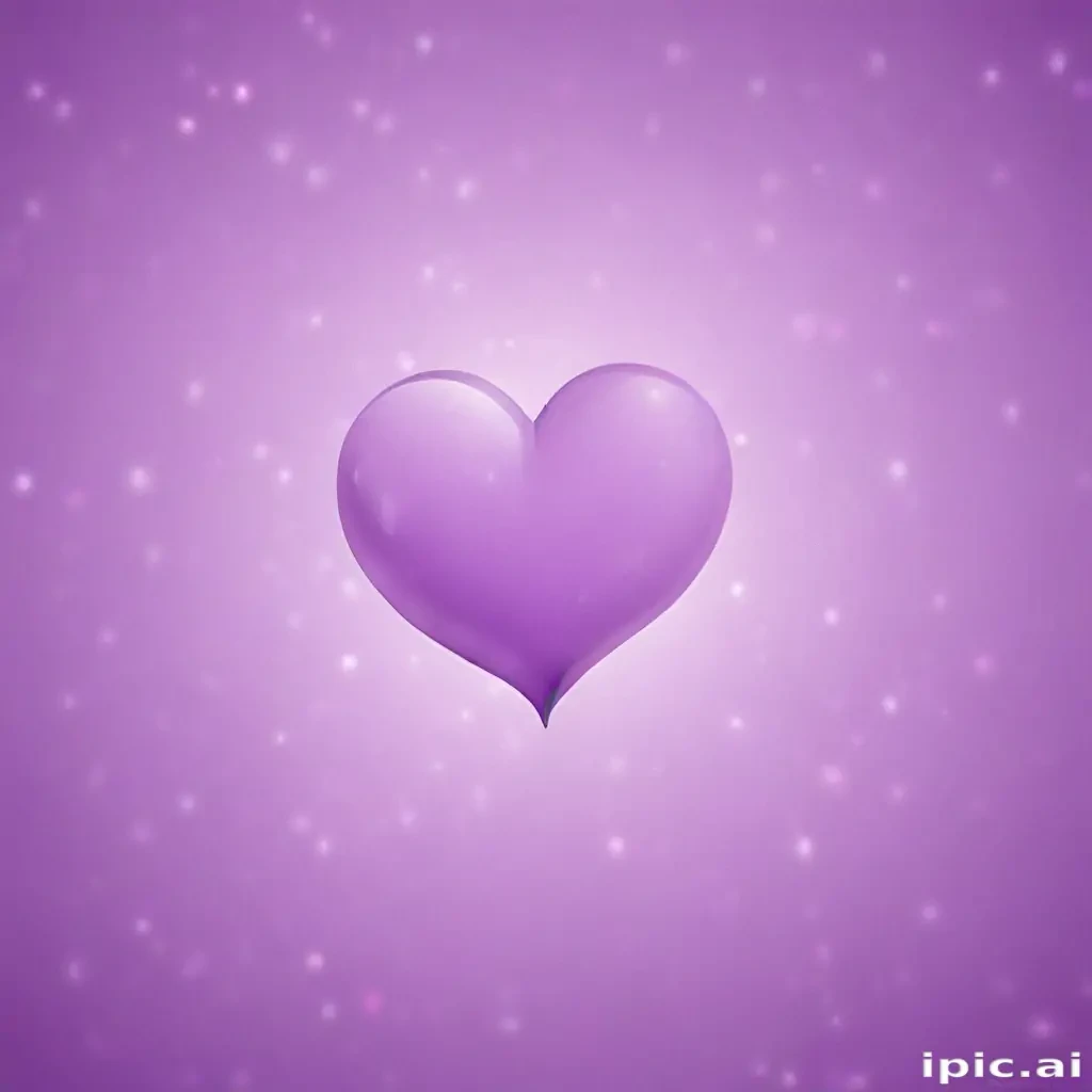 A Beautiful Purple Heart Surrounded by a Soft, Dreamy Background
