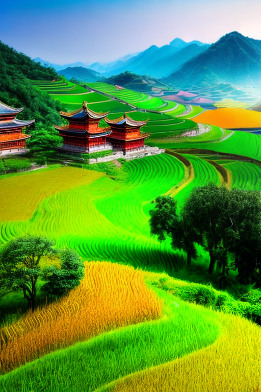 Ancient Chinese countryside