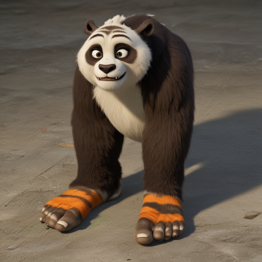 Tigeress feet from Kung Fu panda