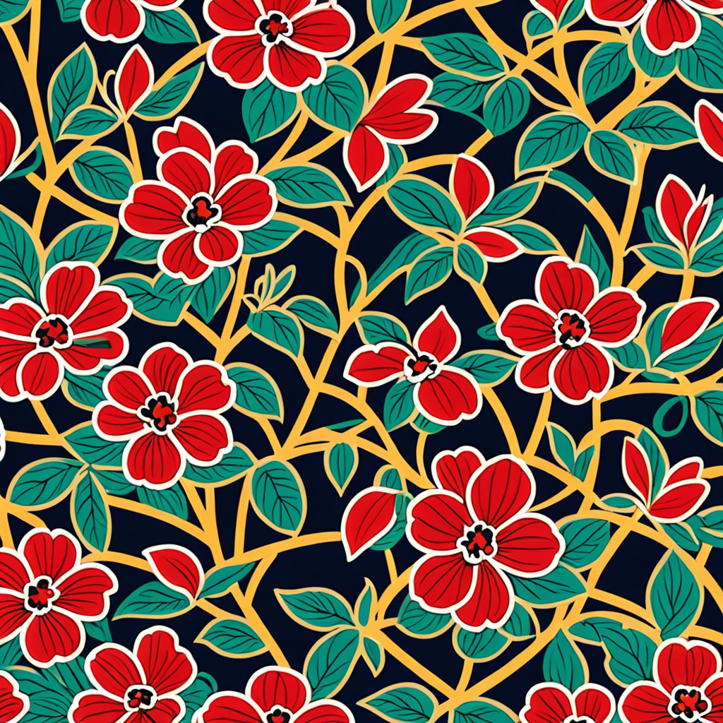 Combine a rich, vibrant pattern with subtle interwoven Gucci-inspired ...