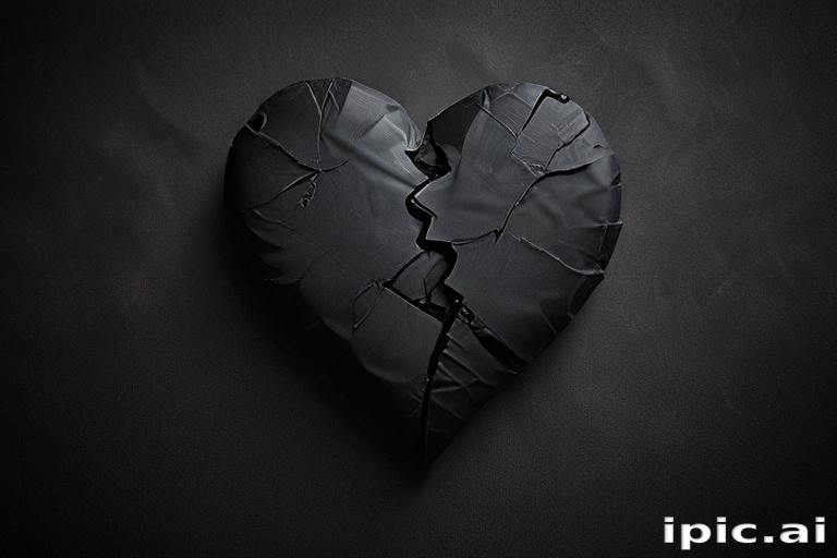 Fragmented Heart: A Symbol of Broken Love and Emotional Turmoil