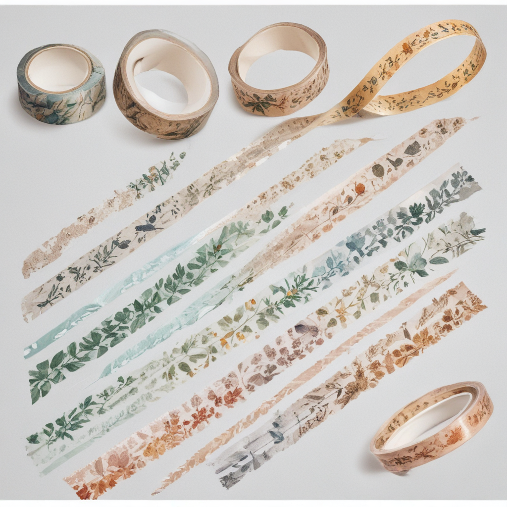 Beautiful Collection of Decorative Washi Tapes Featuring Floral and ...