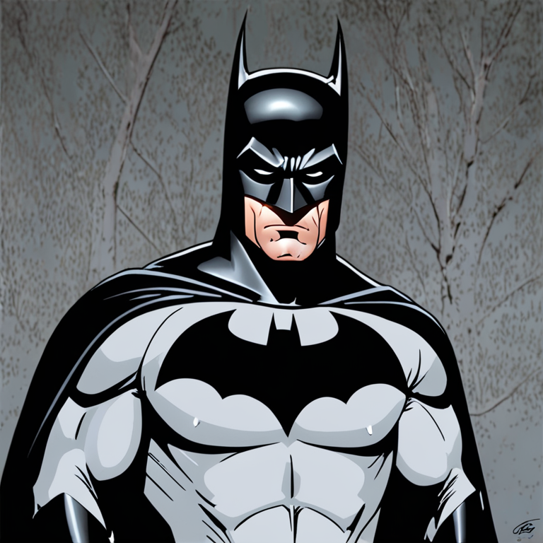 Batman Cartoon Animated Series by Bruce Timm style