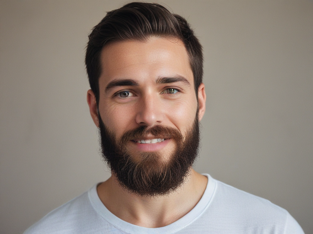 A bearded man