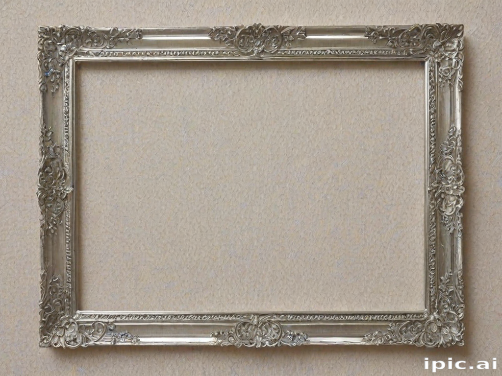 Elegant Silver Picture Frame Ready to Showcase Your Favorite Artwork