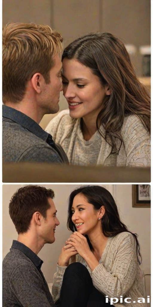 A Heartwarming Moment of Connection Between Two People in Love