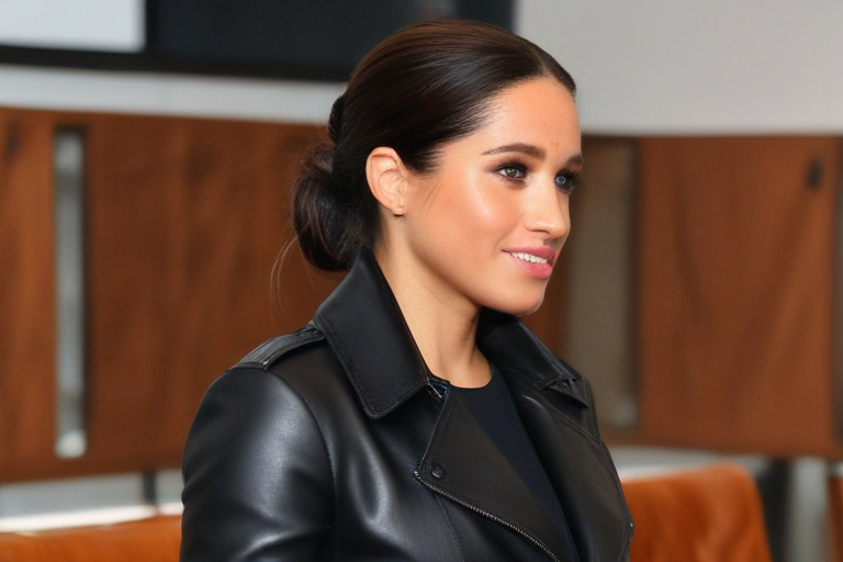 Meghan markle leather