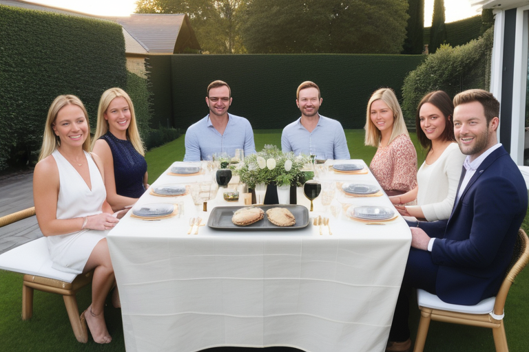 A Romantic Candlelit Dinner Setting for an Intimate Evening Gathering.