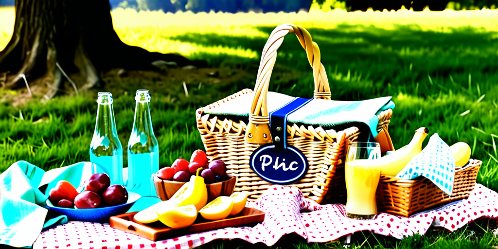 Couple Enjoying a Cozy Picnic Together in a Sunlit Park
