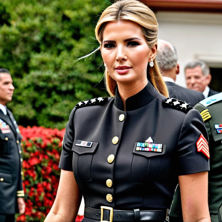 ivanka trump military dictator black uniform