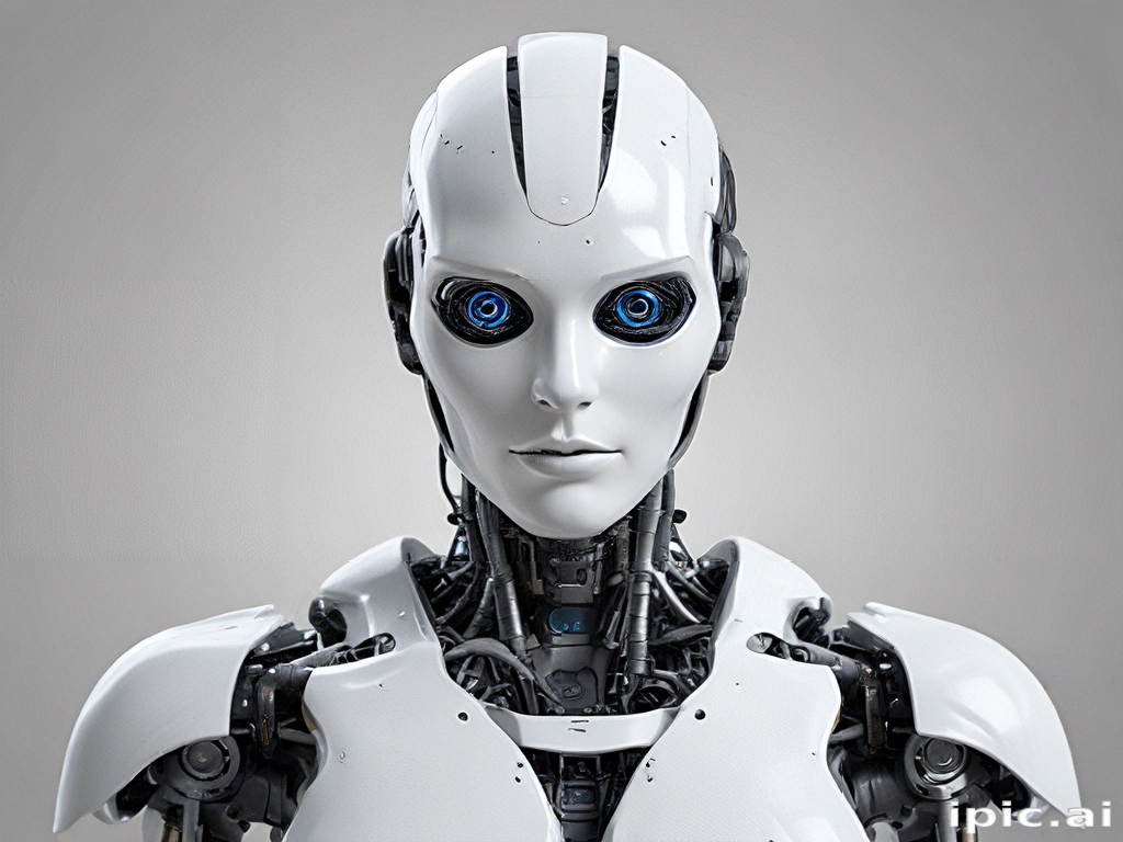 Futuristic Android with Sleek Design and Intricate Mechanical Features ...