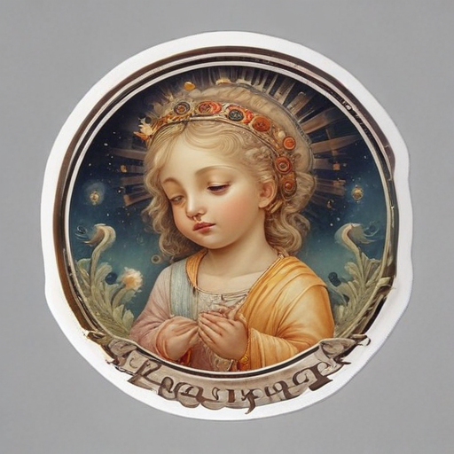Divine Innocence: A Cherubic Child with Serene Expressions and Graceful ...