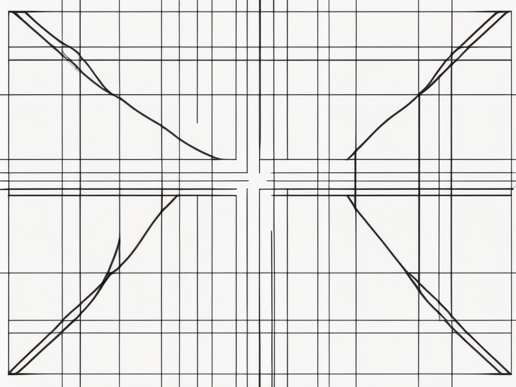 Intricate Geometric Patterns with Intersecting Lines and Curves on Grid