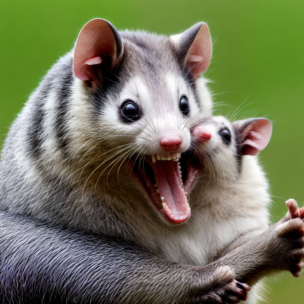 A possum doing dental work