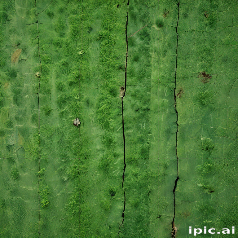 Textured Green Surface with Natural Patterns and Intricate Details Revealed