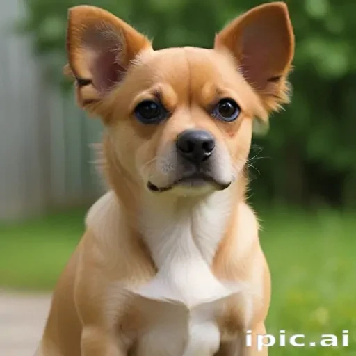 A Charming Chihuahua Posing Gracefully in a Lush Outdoor Setting.
