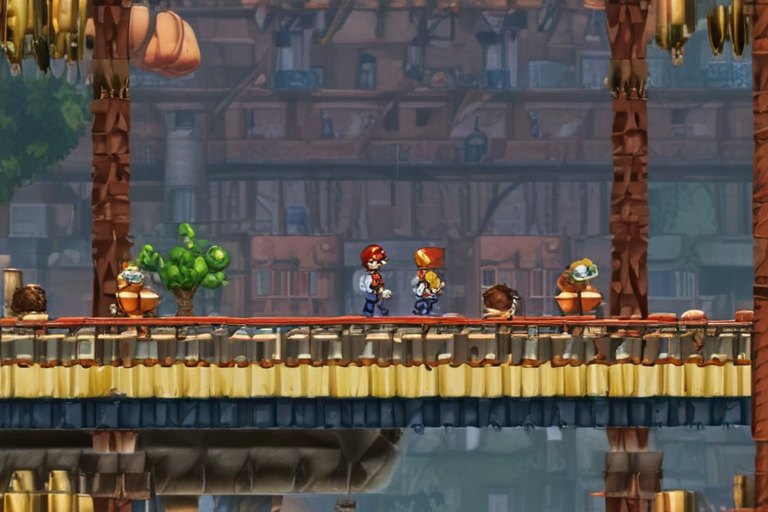 Mario And Sonic Platformer Game.