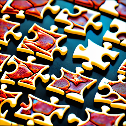 puzzle made of human meat bodies as pieces