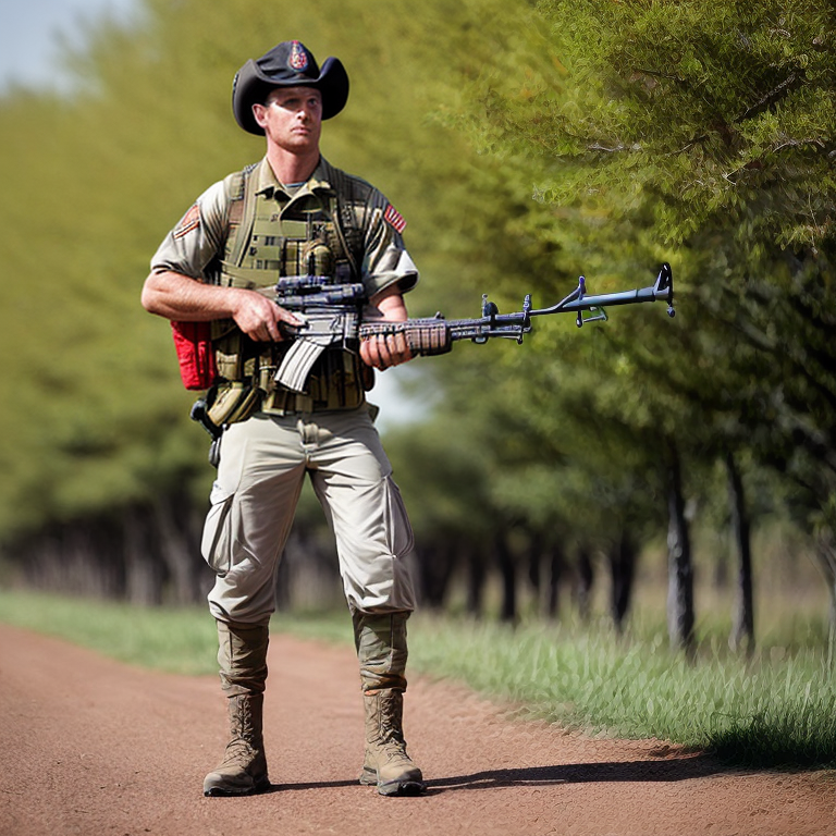 Red neck soldier from the boonies