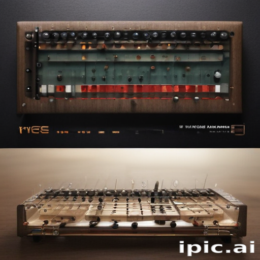 Retro-Inspired Synthesizer Design Showcasing Unique Controls and ...