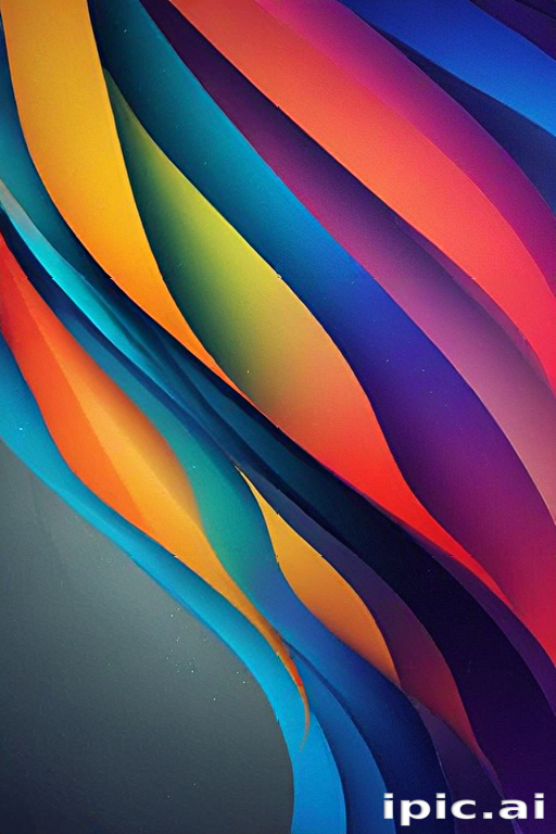 Vibrant Waves of Color Flowing Together in a Dynamic Abstract Design.