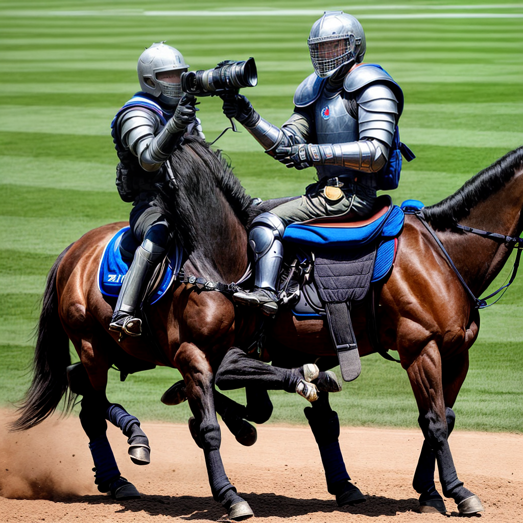 knight with a dslr camera