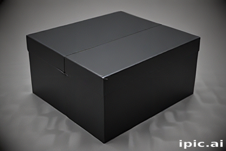 A Simple Black Box with a Sleek Design and Minimalist Aesthetic.
