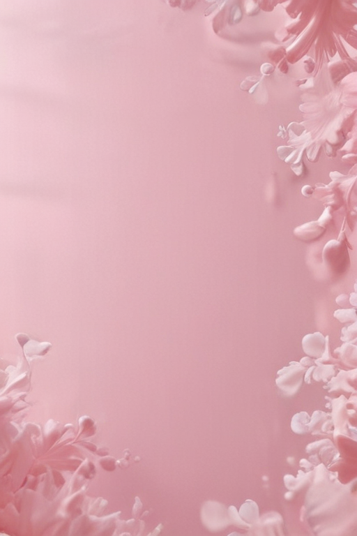 Delicate Pink Floral Background with Soft Blossoms and Gentle Petals