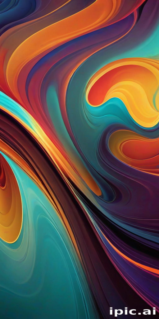 Vibrant Abstract Swirls of Color Creating a Dynamic Visual Experience