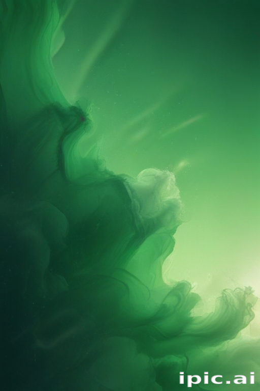 Swirling Shades of Green: A Dreamy Abstract Representation of Nature’s ...