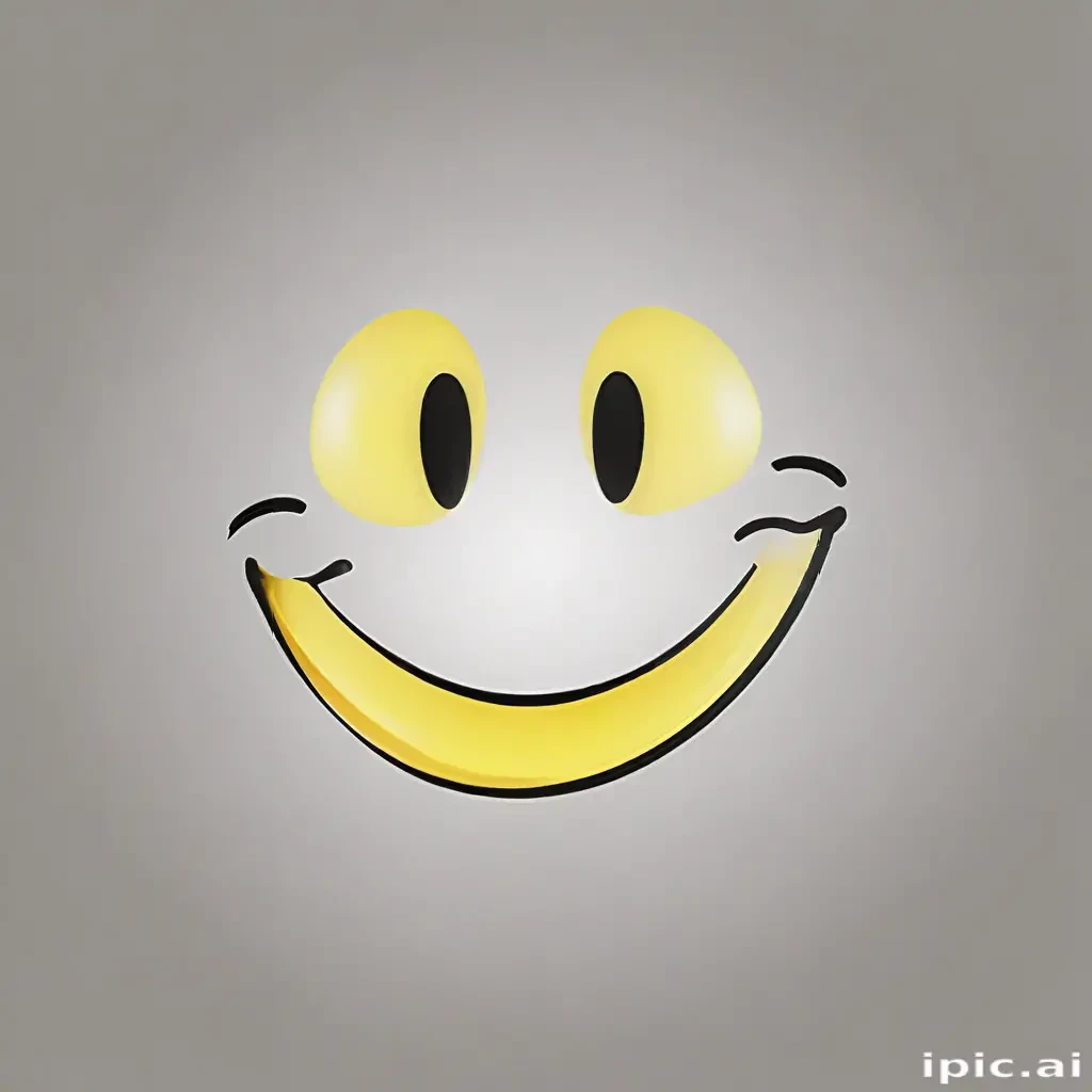 A Cheerful Yellow Smiley Face Radiating Positivity and Joyful Vibes.